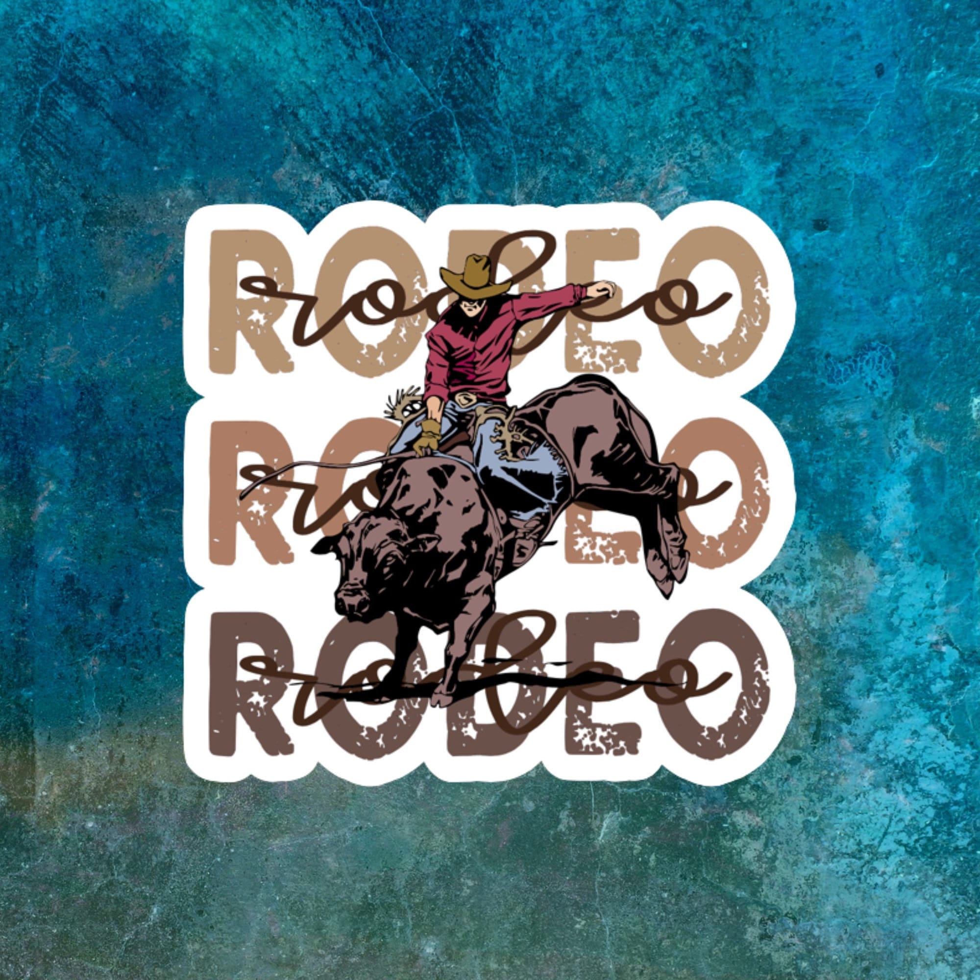 Cowgirl Waterproof Sticker Pack: Western Rodeo Art - Etsy
