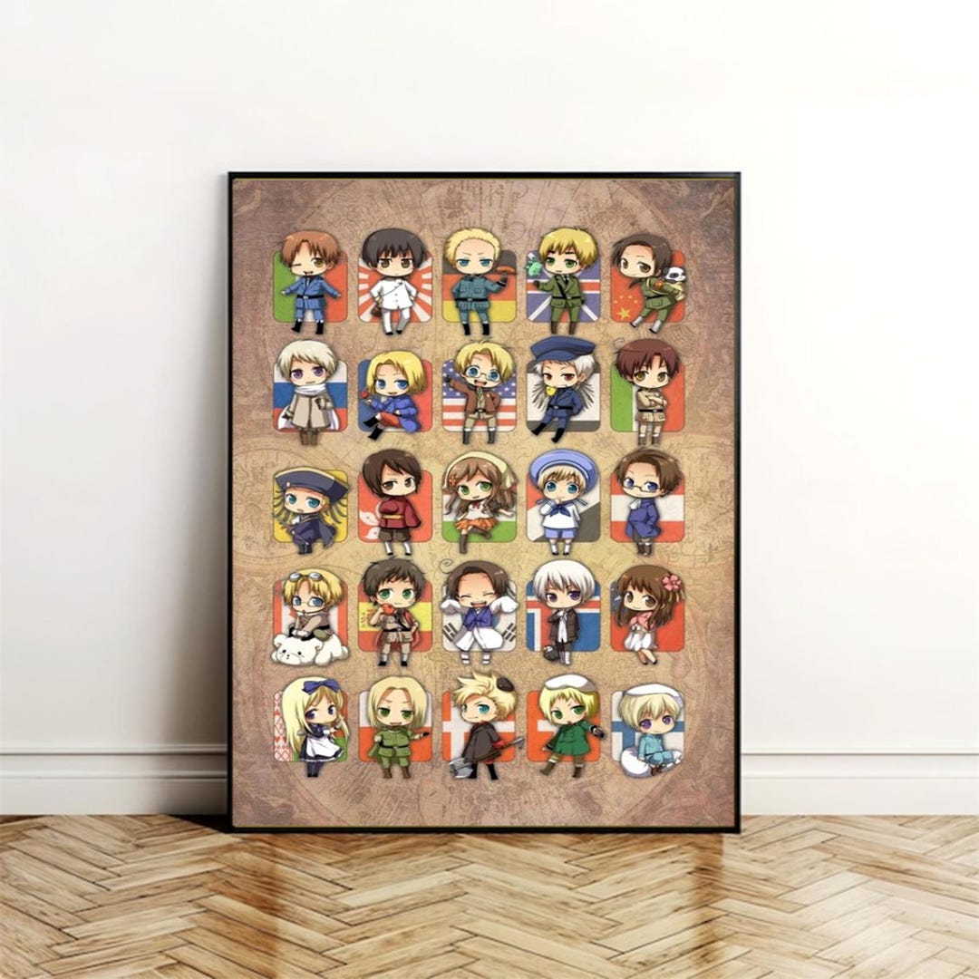 Hetalia Group Poster - Etsy