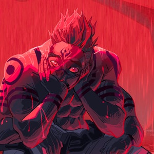 Sukuna Print | JJK Inspired, Multiple Sizes, Matte - Etsy