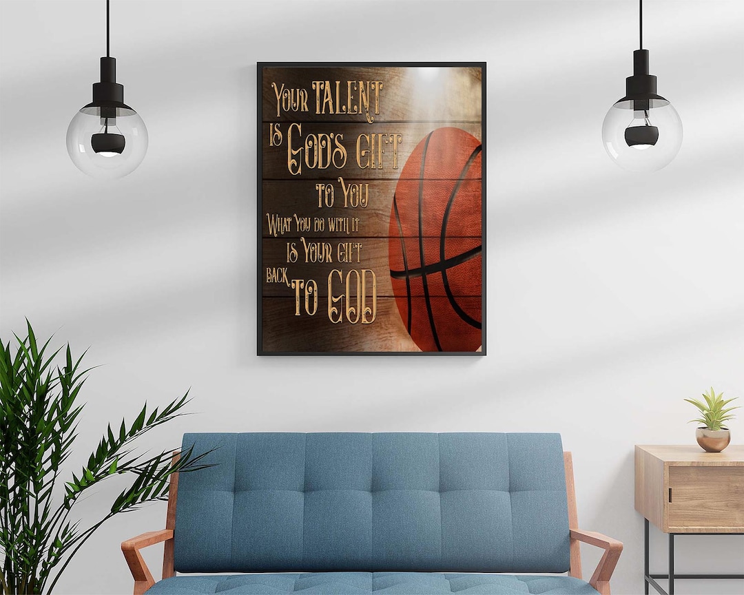 Basketball Poster-basketball-lover-your-talent-is-gods-gift-to-you-what ...