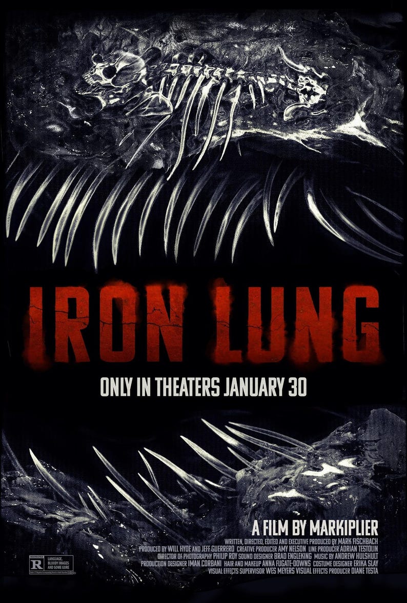 Iron Lung 2026 Movie Poster Scifi Horror Film Wall Art Print Gift for ...