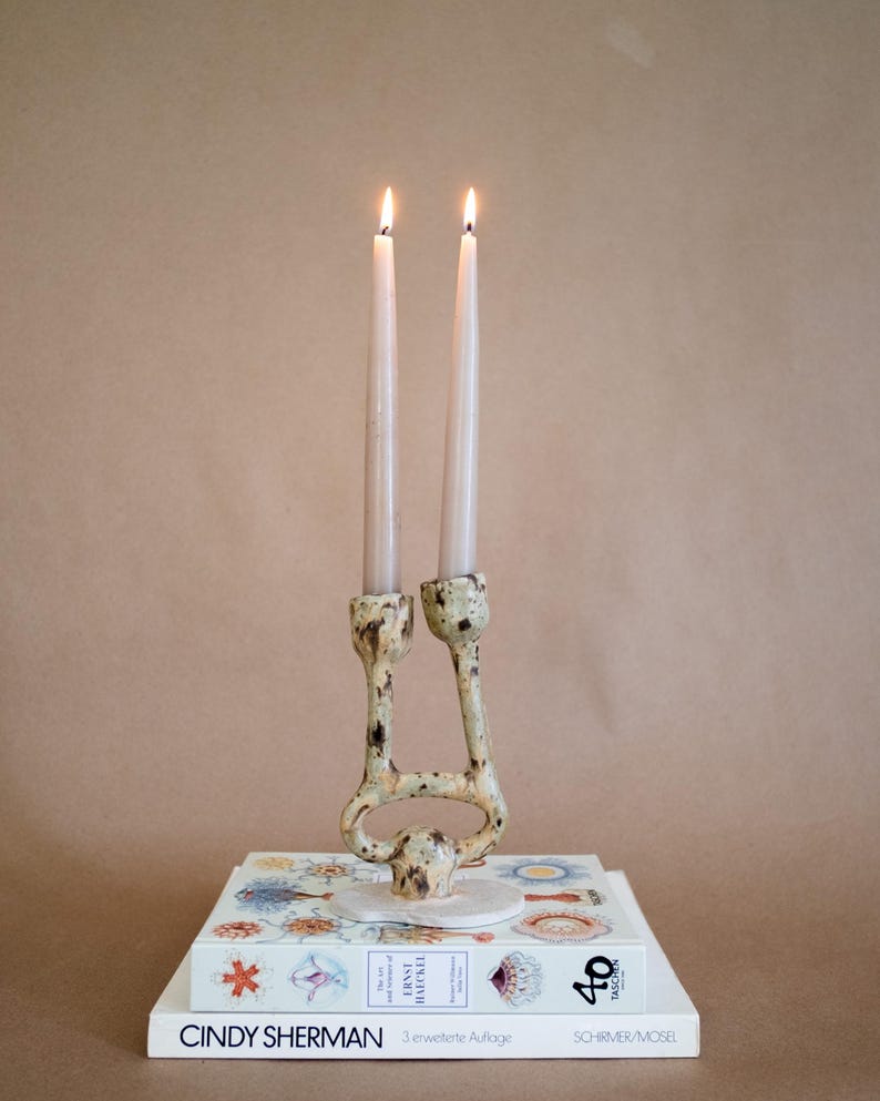 Handbuilt Ceramic Candelabra – Unique Home Decor Accent - Etsy