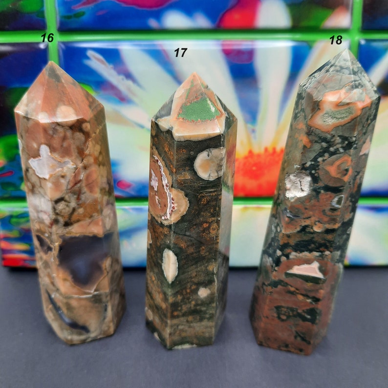 Ocean Jasper From Madagascar: Ocean Jasper Tower - Unique Iridescent ...