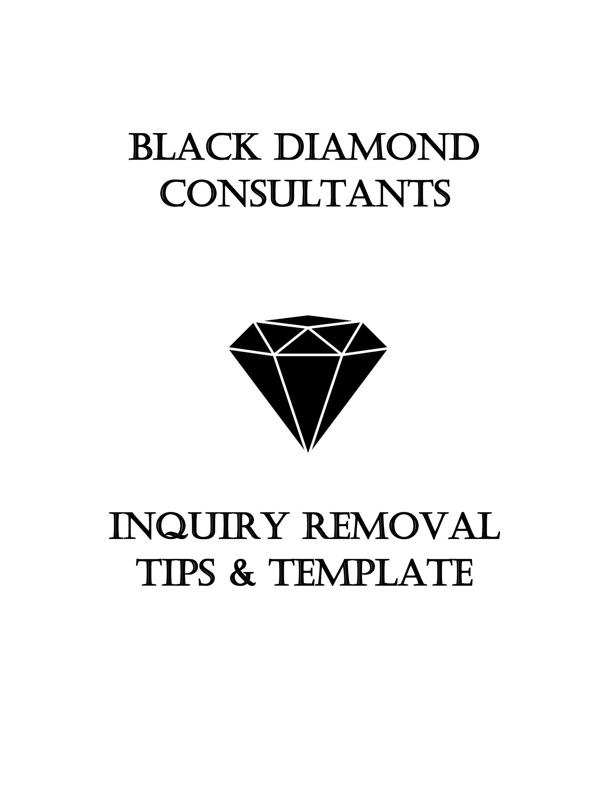 Hard Inquiry Removal Dispute Letter Template | Inquiries | Credit ...