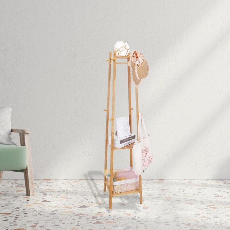 Bamboo Coat Rack - Etsy