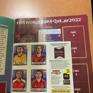 FIFA World Cup Qatar 2022 Sticker Album - Etsy