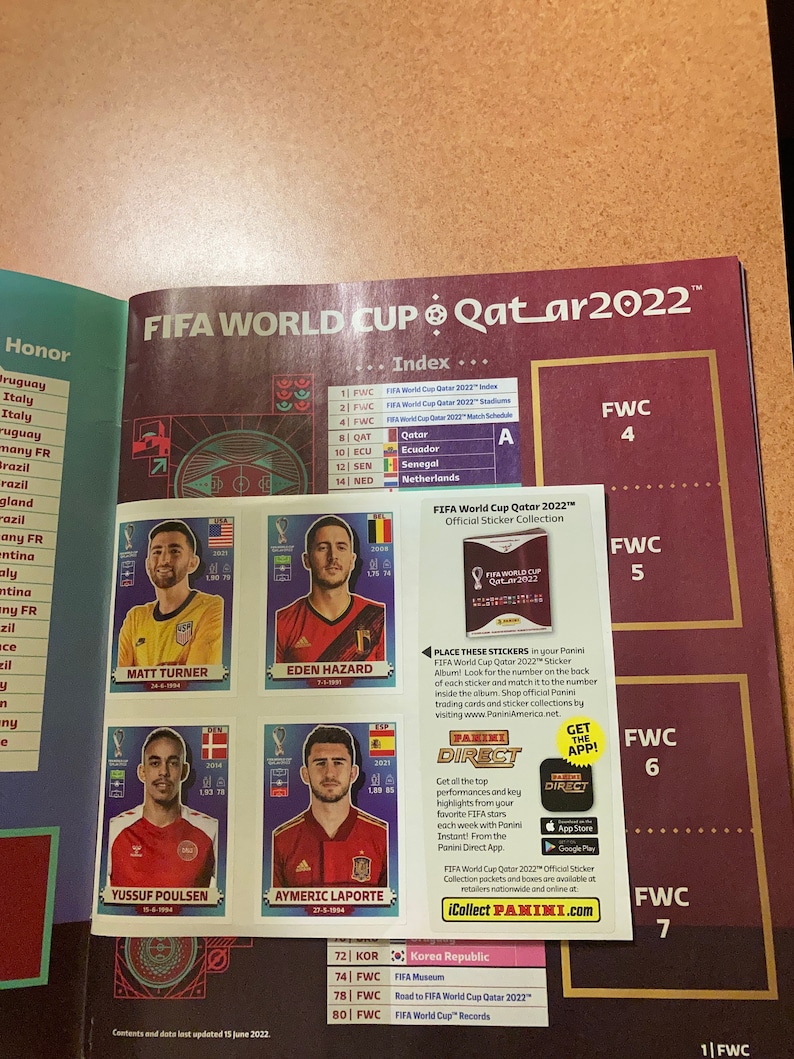 FIFA World Cup Qatar 2022 Sticker Album - Etsy