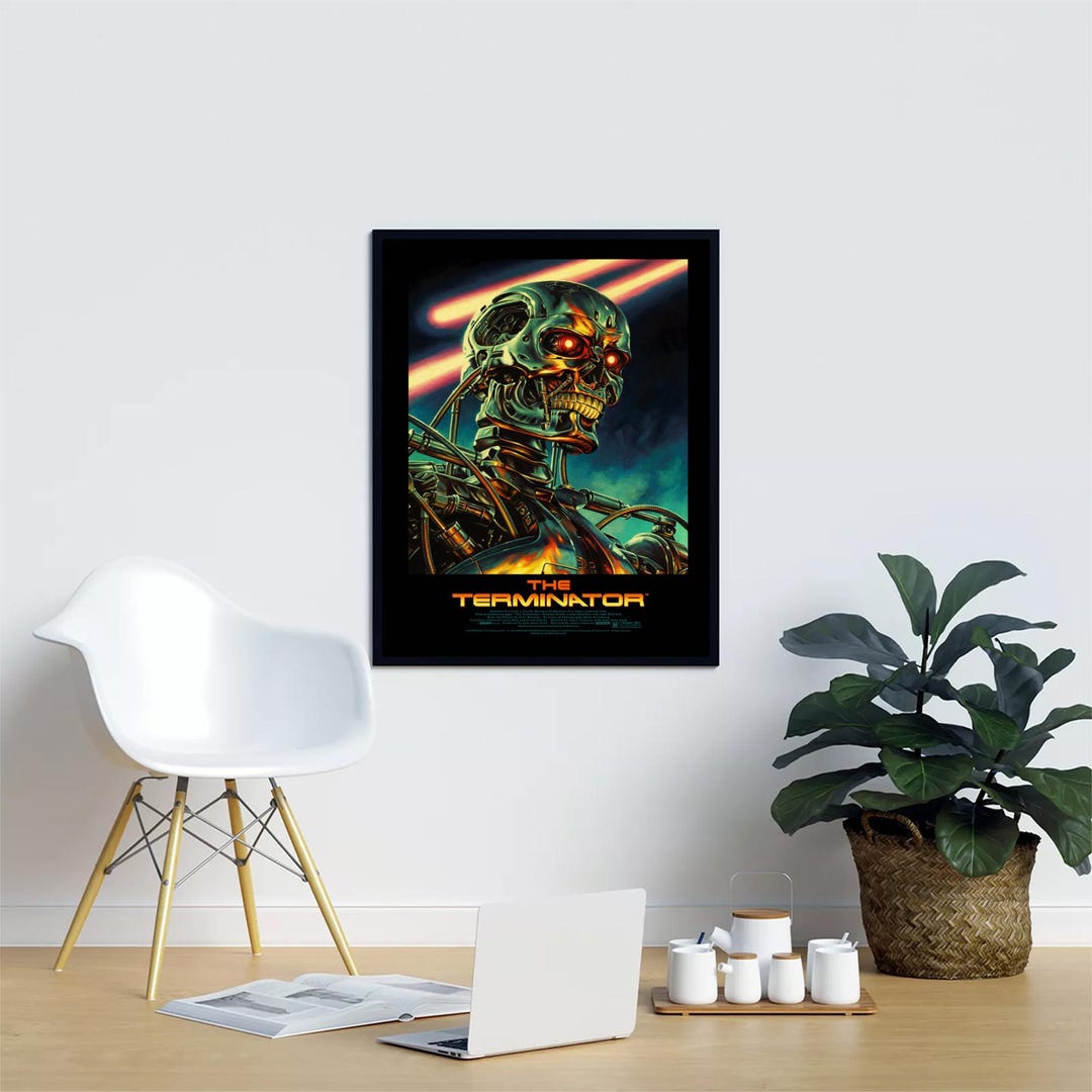 Vintage Terminator Retro Poster Classic Scifi Kraft Paper Wall Decor ...