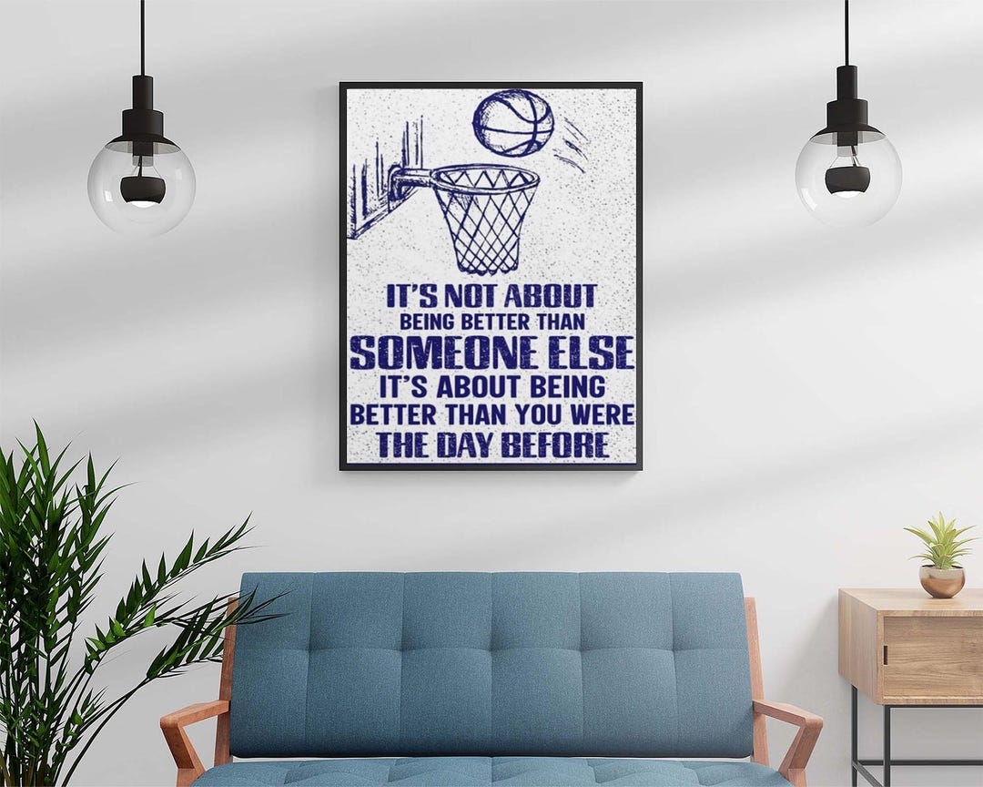 Basketball Poster-basketball-poster-its-not-abour-being-better-than ...