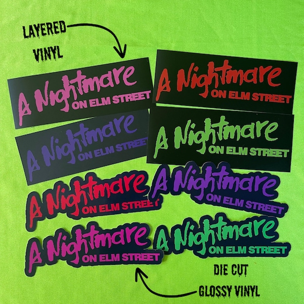 Nightmare Vinyl Decal - Etsy