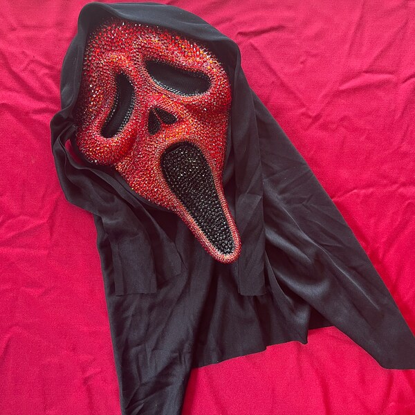 Rhinestone Ghostface Mask - Etsy