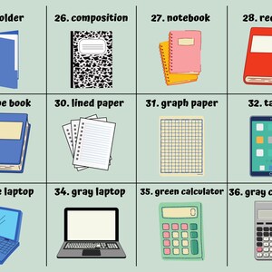 Set of 10 Classroom School Supplies Magnets + “you’ll Need” | Teacher ...