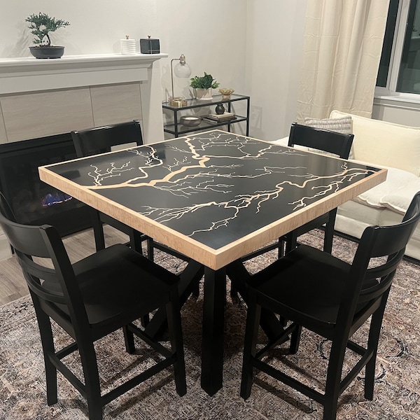 Lichtenberg Epoxy Table - Etsy