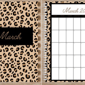 Digital Planner-leopard Digital Planner-hyperlinked Tabs Planner ...