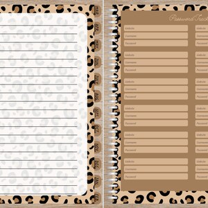 Digital Planner-leopard Digital Planner-hyperlinked Tabs Planner ...