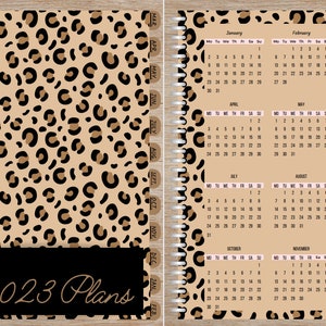 Digital Planner-leopard Digital Planner-hyperlinked Tabs Planner ...
