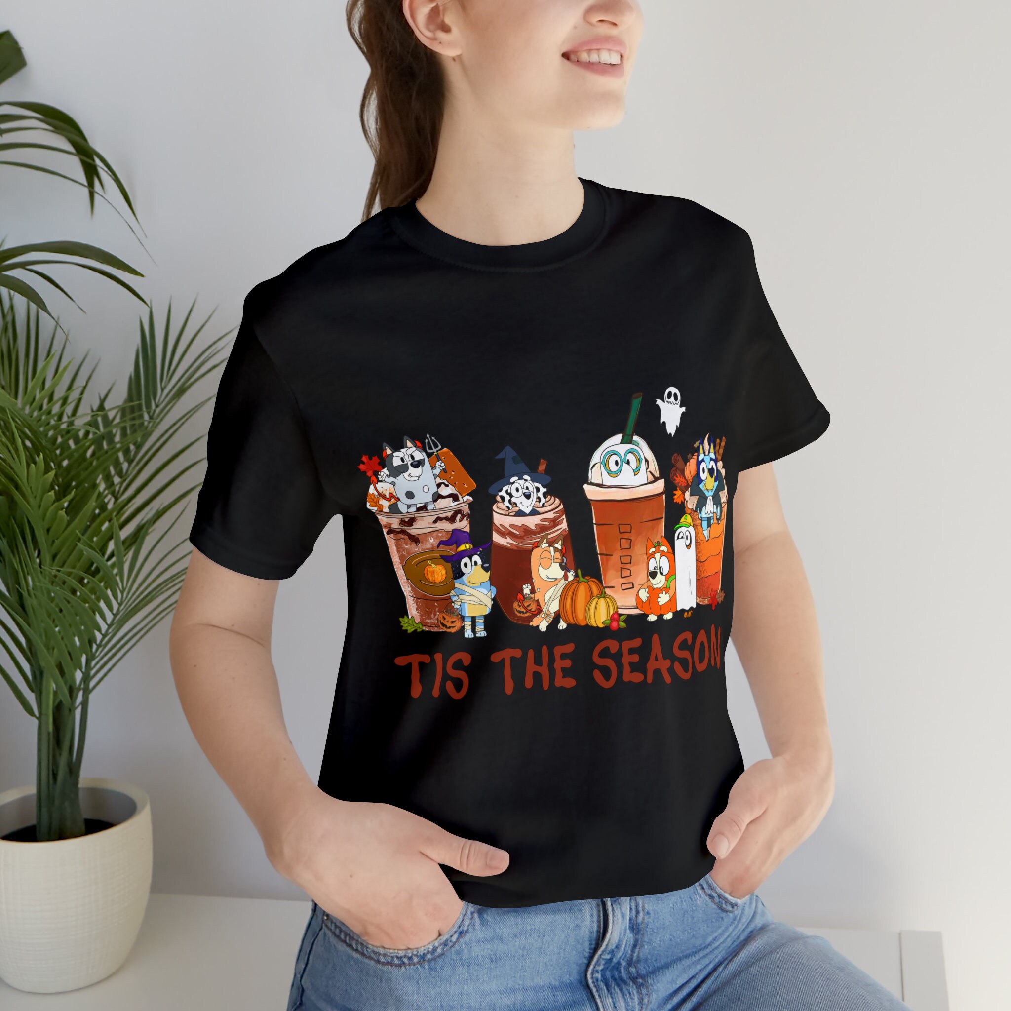 Adult Halloween Bluey Tee T-shirt | Bluey Halloween | Bluey Halloween ...