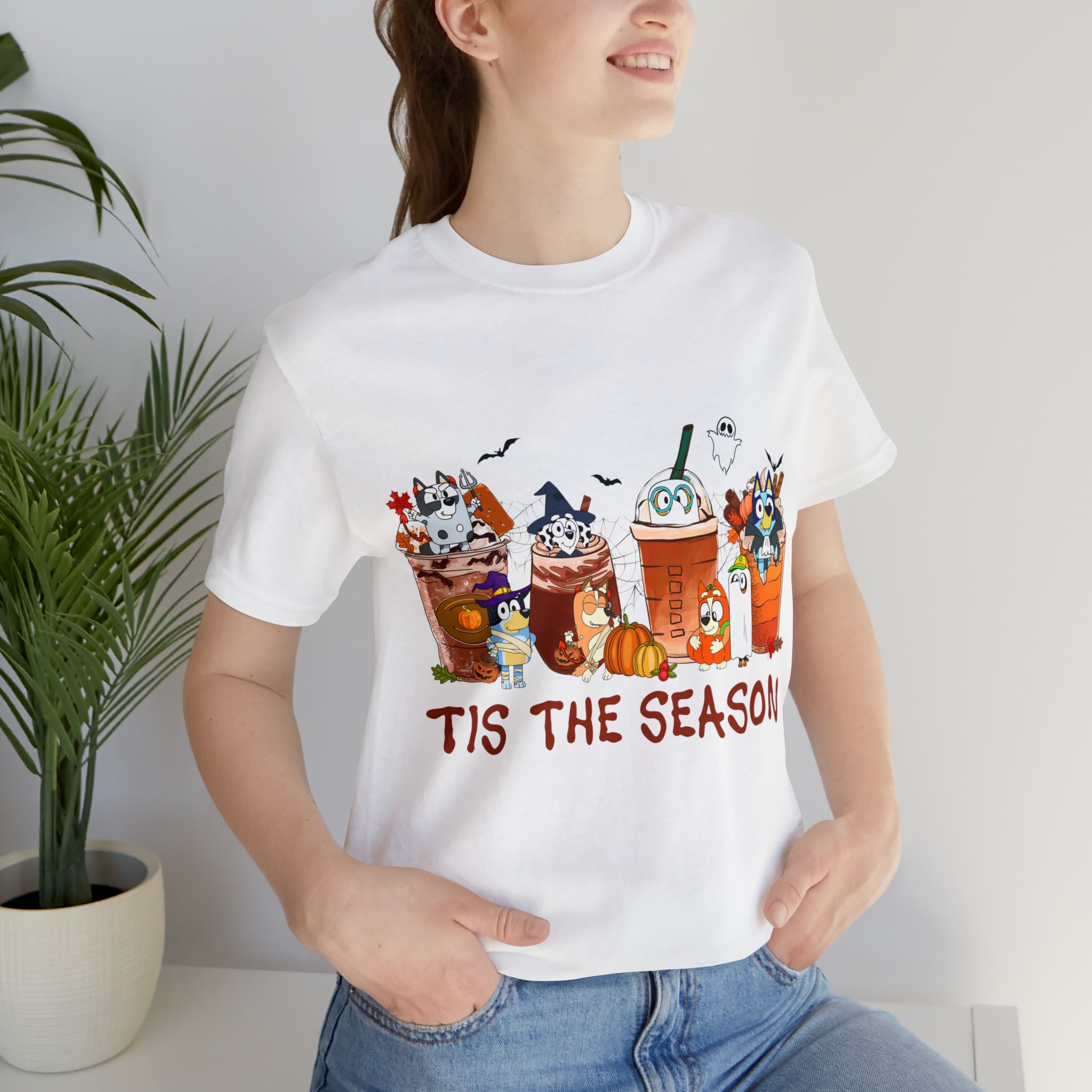 Adult Halloween Bluey Tee T-shirt | Bluey Halloween | Bluey Halloween ...