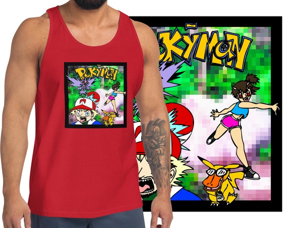 Poky Man Parody Tank Top 90's Cartoon Themed Sleeveless - Etsy