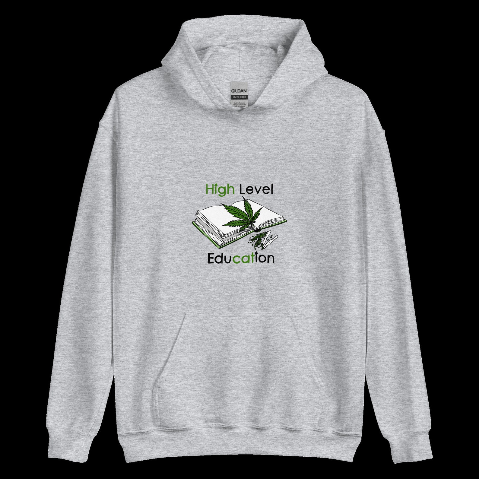 High Level Education Hoody Educated Stoner Novelty Hoodie - Etsy