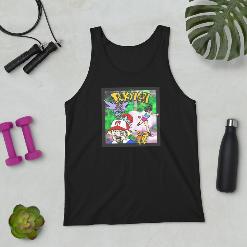Poky Man Parody Tank Top | 90's Cartoon Themed Sleeveless Shirt | Funny ...