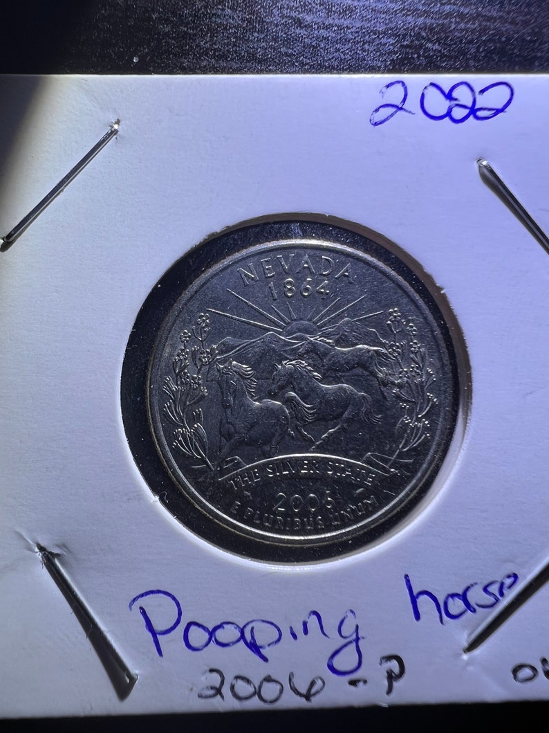 2006 Nevada Quarter Pooping Horse Error 2 Quarters - Etsy