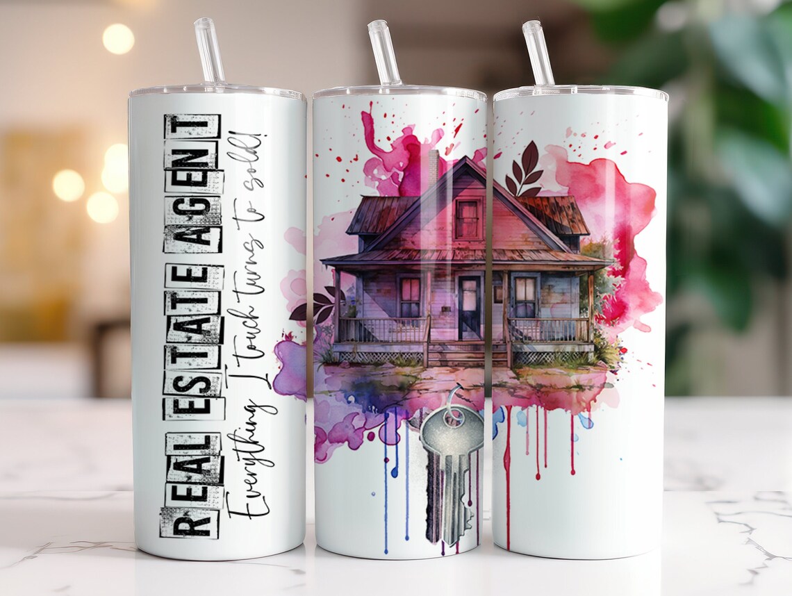 Real Estate Agent Tumbler, Realtor Closing Gift, Real Estate 20oz ...