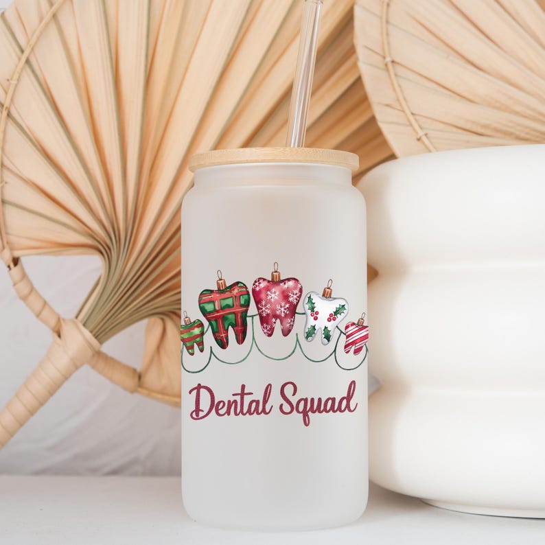 Christmas Dental Squad PNG: Teeth Ornaments Sublimation Design (digital ...