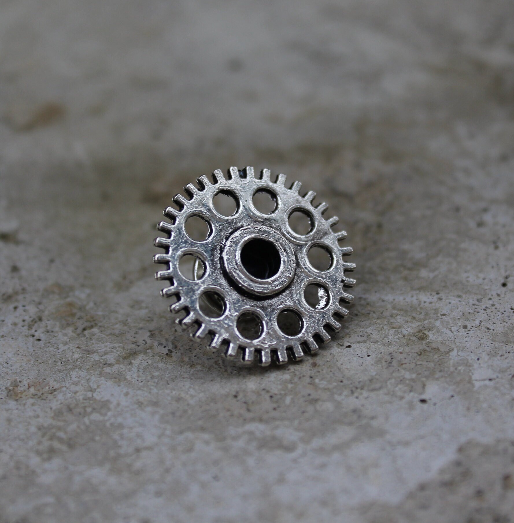 Steampunk Gear Lapel Pin Cog Wheel Brooch Tie Tack Jewelry Badge Nerd ...
