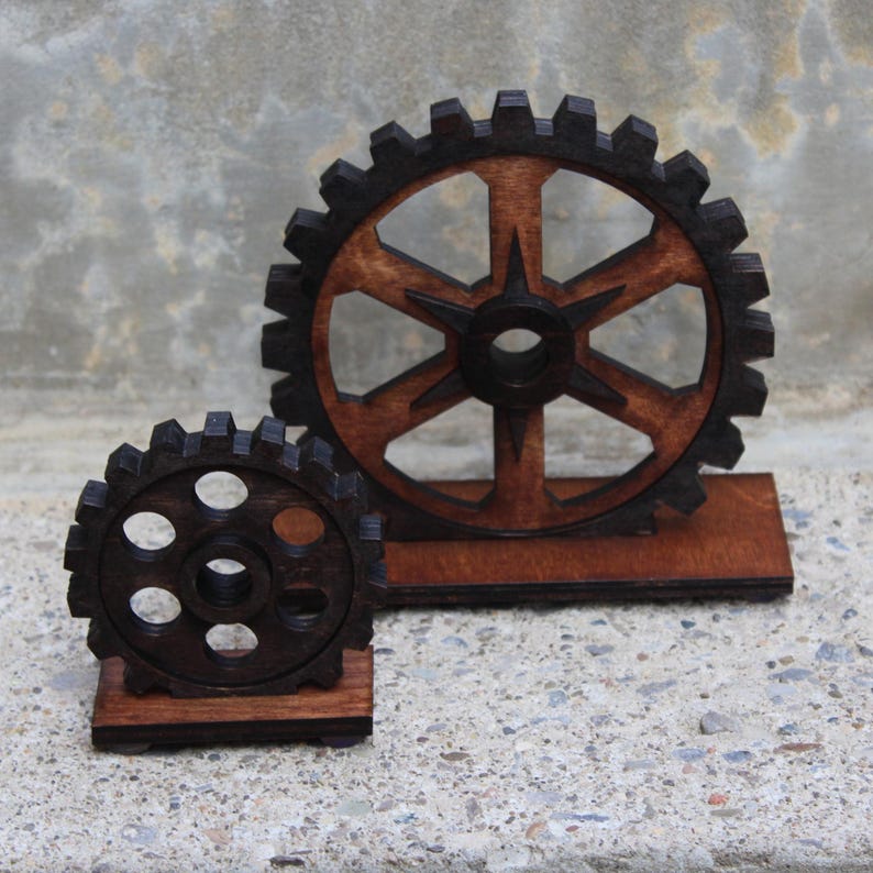 Small Gear Sculpture SVG Multi-layer Cut Files for Glowforge, CNC ...