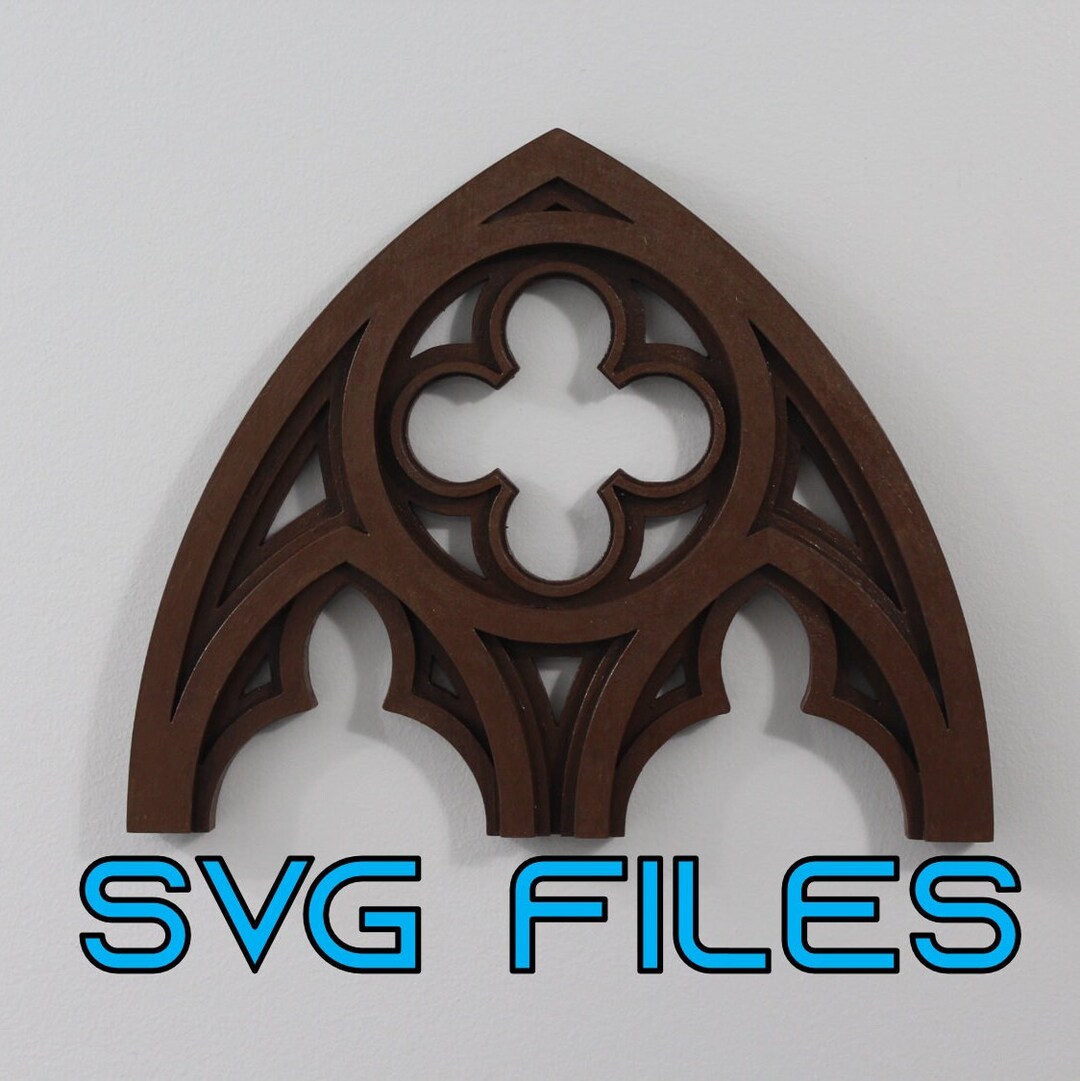 Cathedral Arch Wall Decor Digital SVG Files Glowforge Laser Cutting CNC ...