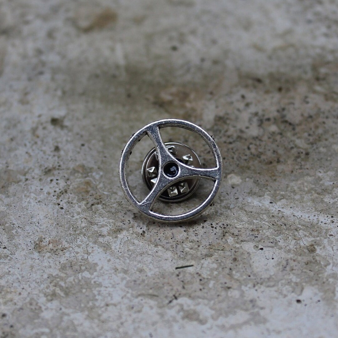 Steampunk Wheel Lapel Pin Silver Cog Gear Brooch Tie Tack Jewelry Retro ...