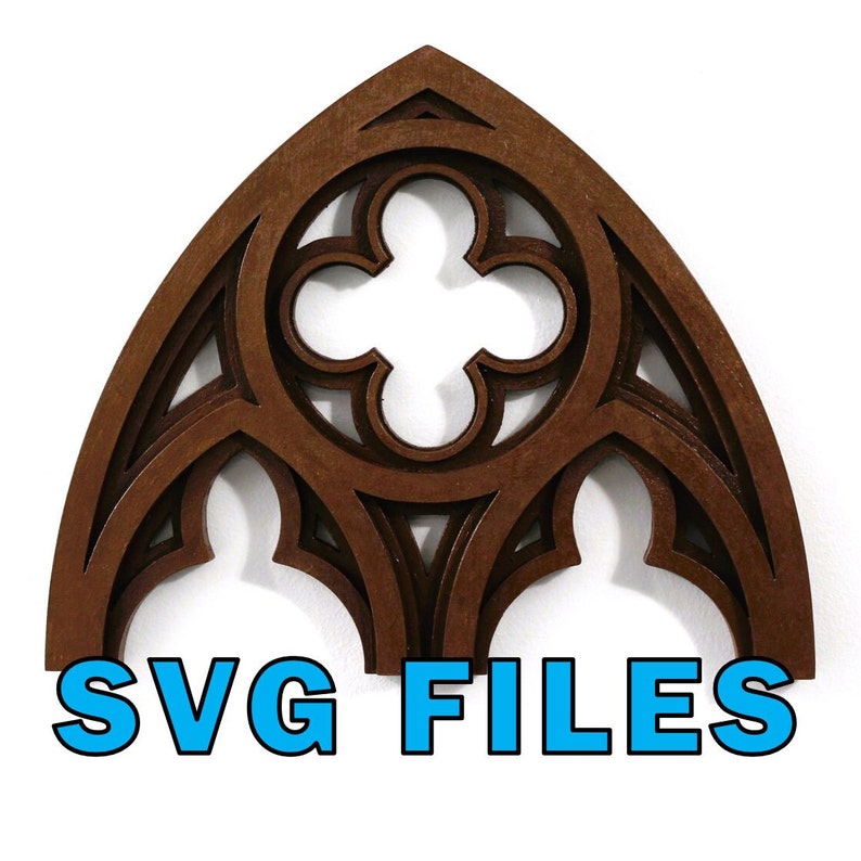 Cathedral Arch Wall Decor Digital SVG Files Glowforge Laser Cutting CNC ...