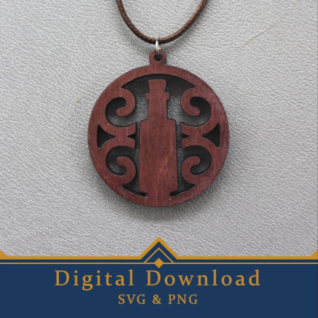 Alchemist's Amulet Laser Cut Files | SVG & PNG - Etsy