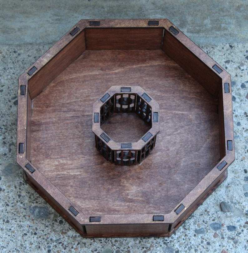 Light-up Dice Tray SVG Files | Tealight Candle Holder Dice Tray ...