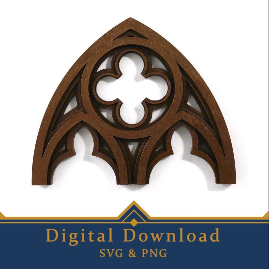 Cathedral Arch Wall Decor Digital SVG Files | Glowforge | Laser Cutting ...