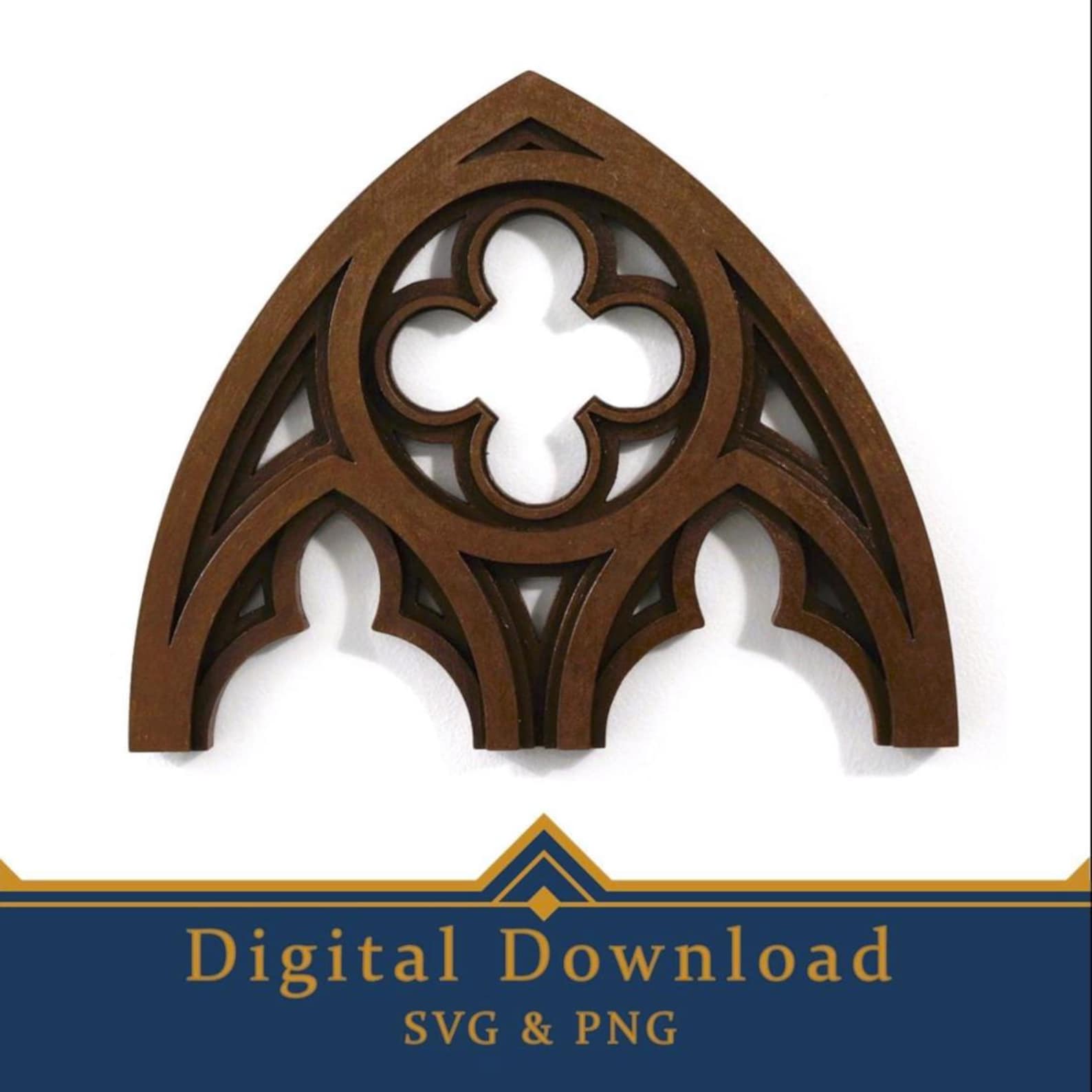 Cathedral Arch Wall Decor Digital SVG Files | Glowforge | Laser Cutting ...