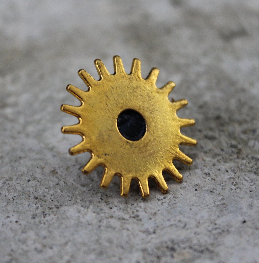 Steampunk Gear Lapel Pin 25 Mm Cog Sprocket Wheel Brooch Jewelry ...