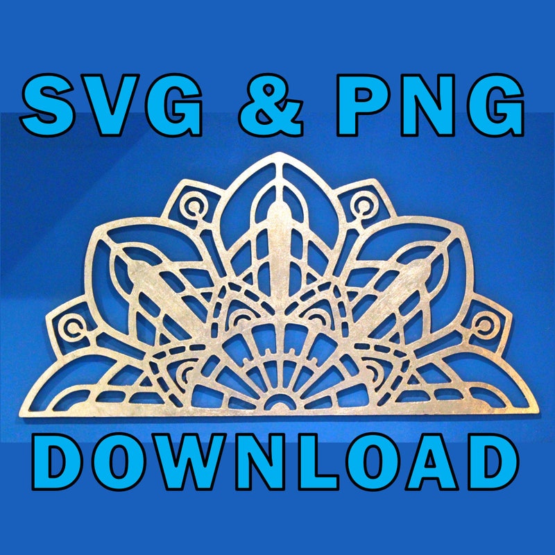 Half Mandala Wall Decal - Etsy