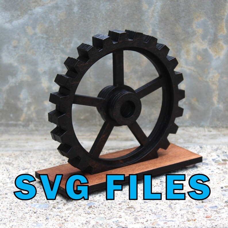 Gear Sculpture SVG Multi-layer Cut Files for Glowforge, CNC, Cricut, Laser | Cog | Wheel ...