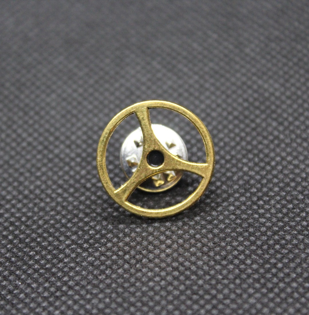 Steampunk Wheel Lapel Pin Gold Cog Gear Brooch Tie - Etsy