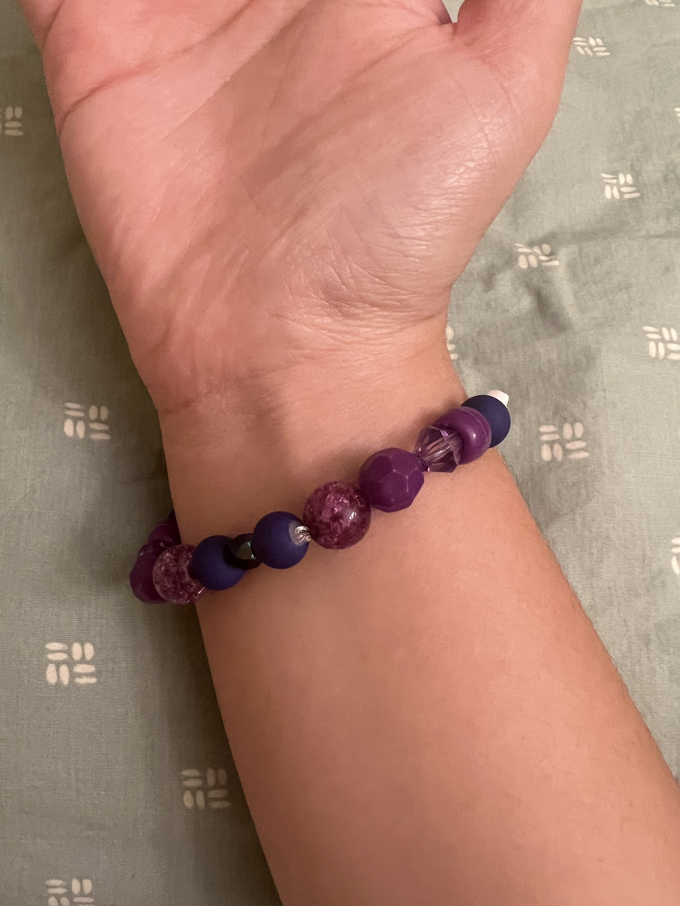 Grimace Mcdonalds Kidcore Kandi Bracelet Weird Jewelry Purple Grimace ...