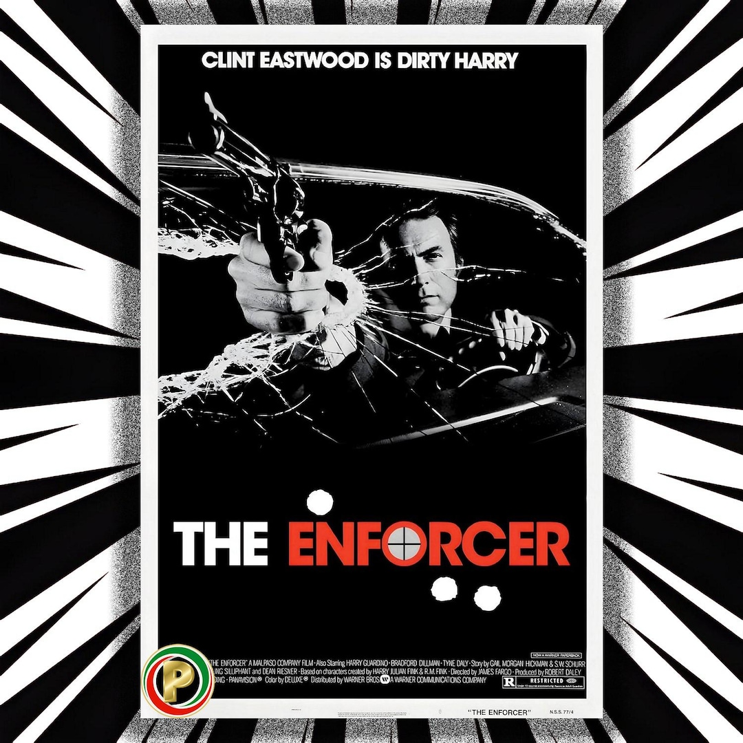 The Enforcer - 1976 | You Choose | 28x40 24x36 16x24 12x18 8x12in ...