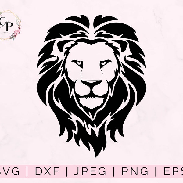 Lion Mascot Svg - Etsy