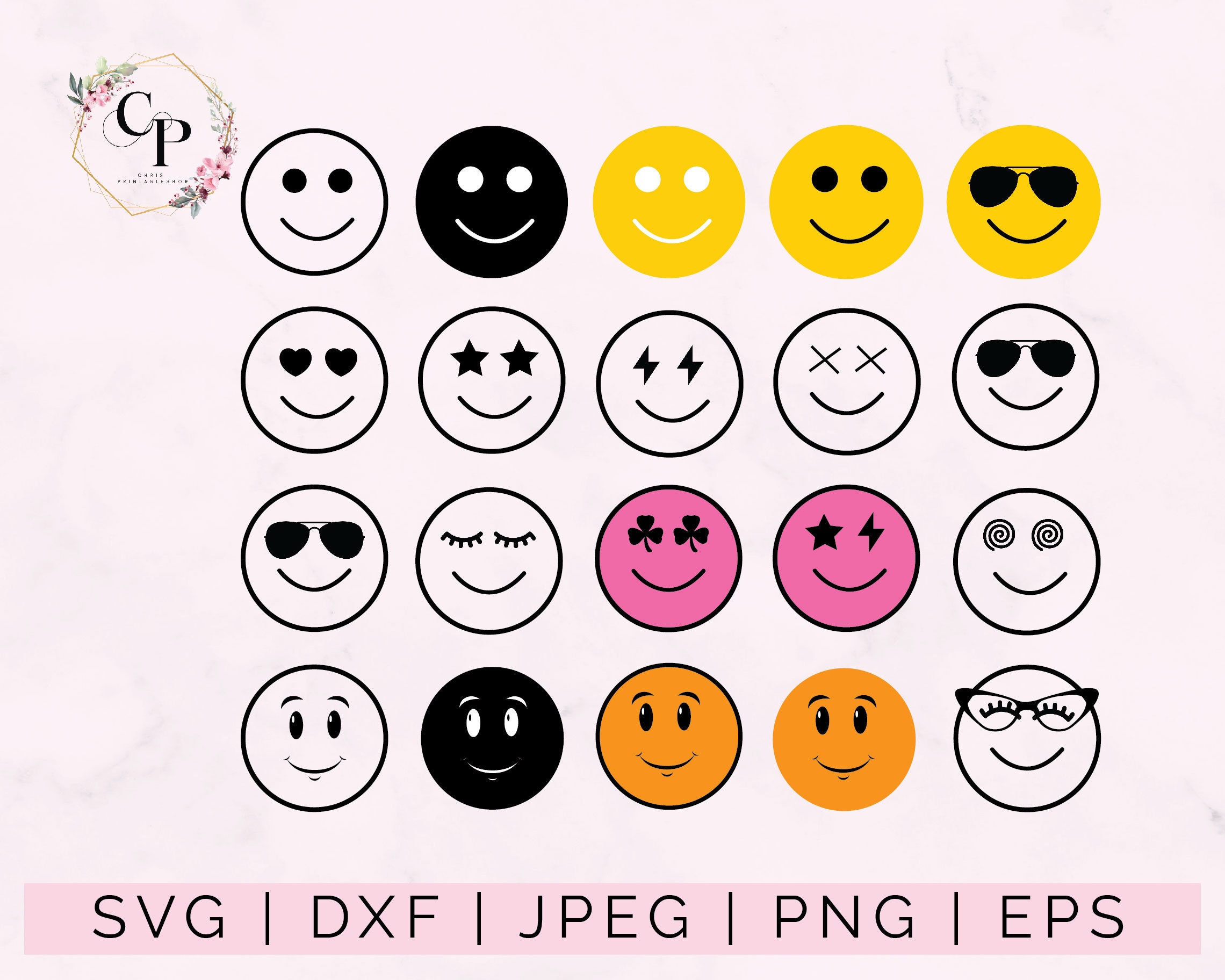 Smiley Face Svg Emoji Svg Happy Face Svg Smiley Face - Etsy Canada