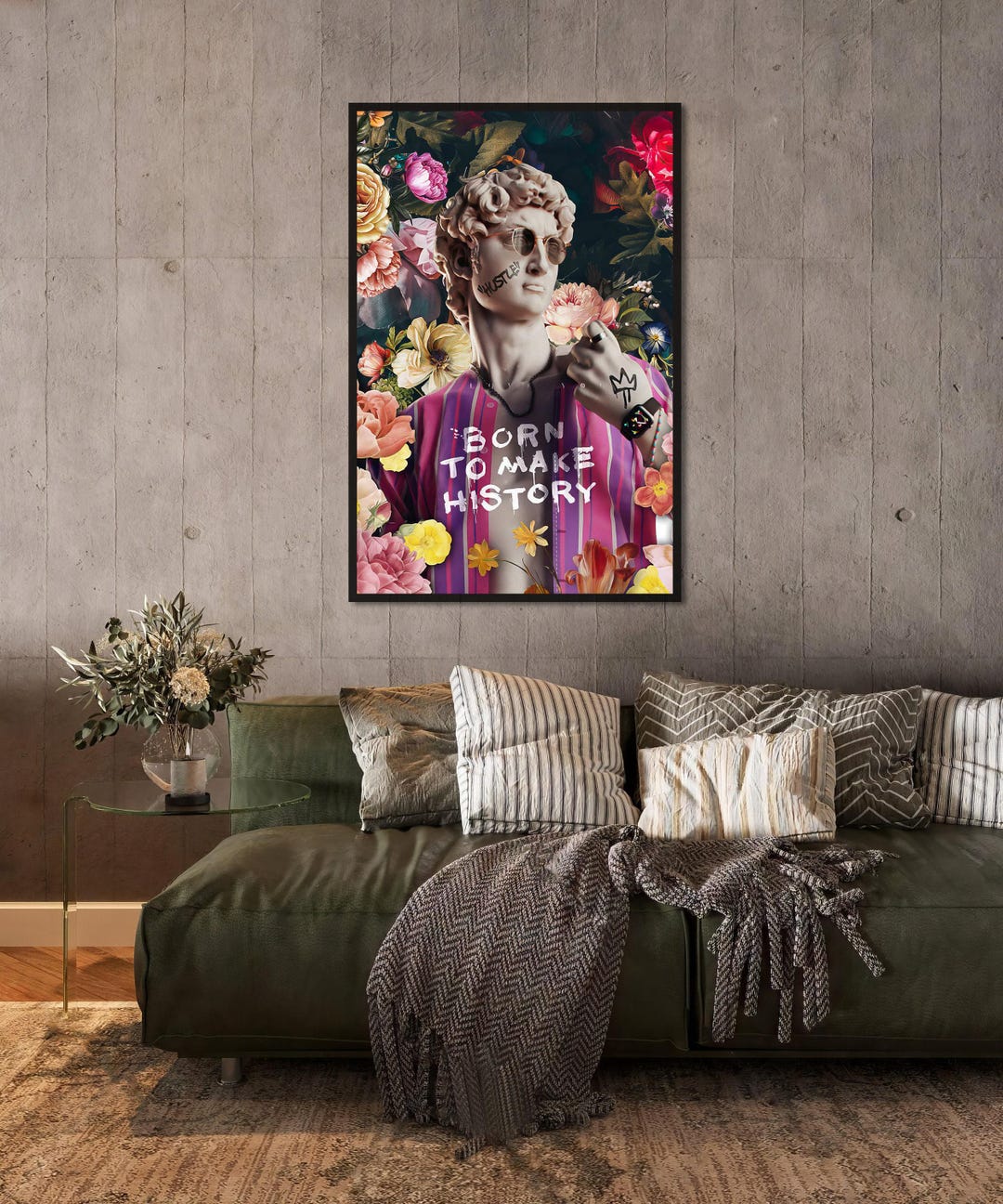 David of Michelangelo Contemporary Art Wall Art Motivational Quote ...