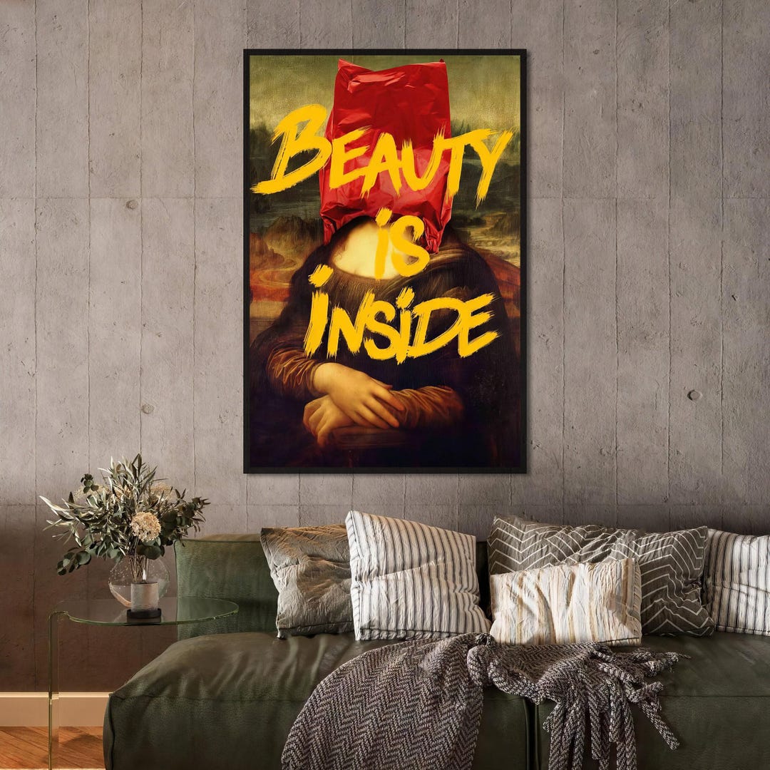Mona Lisa Urban Artwork | Contemporary Art | Motivational Quote Poster ...