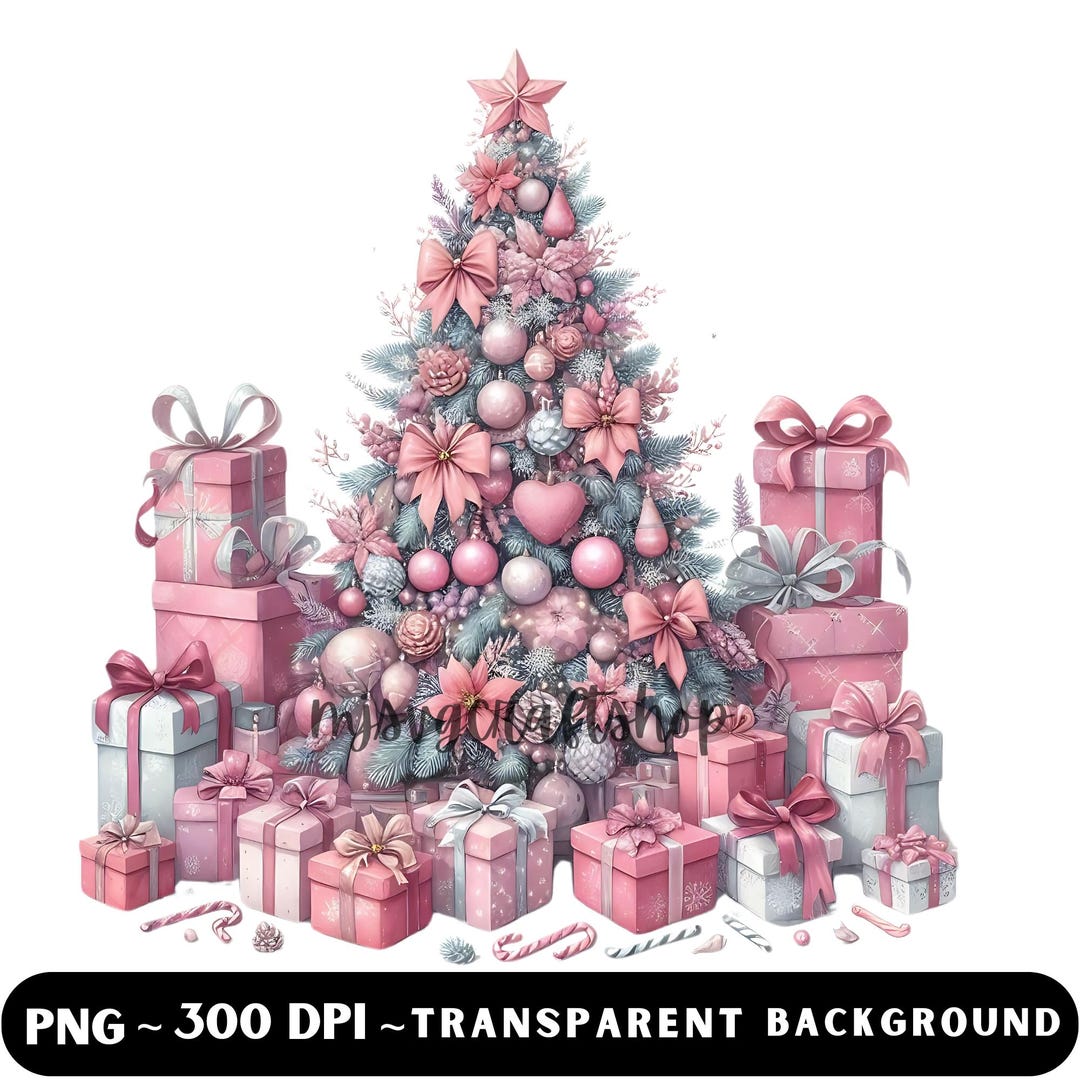 Christmas Tree PNG Bundle Clipart,sublimation Design,digital Download ...