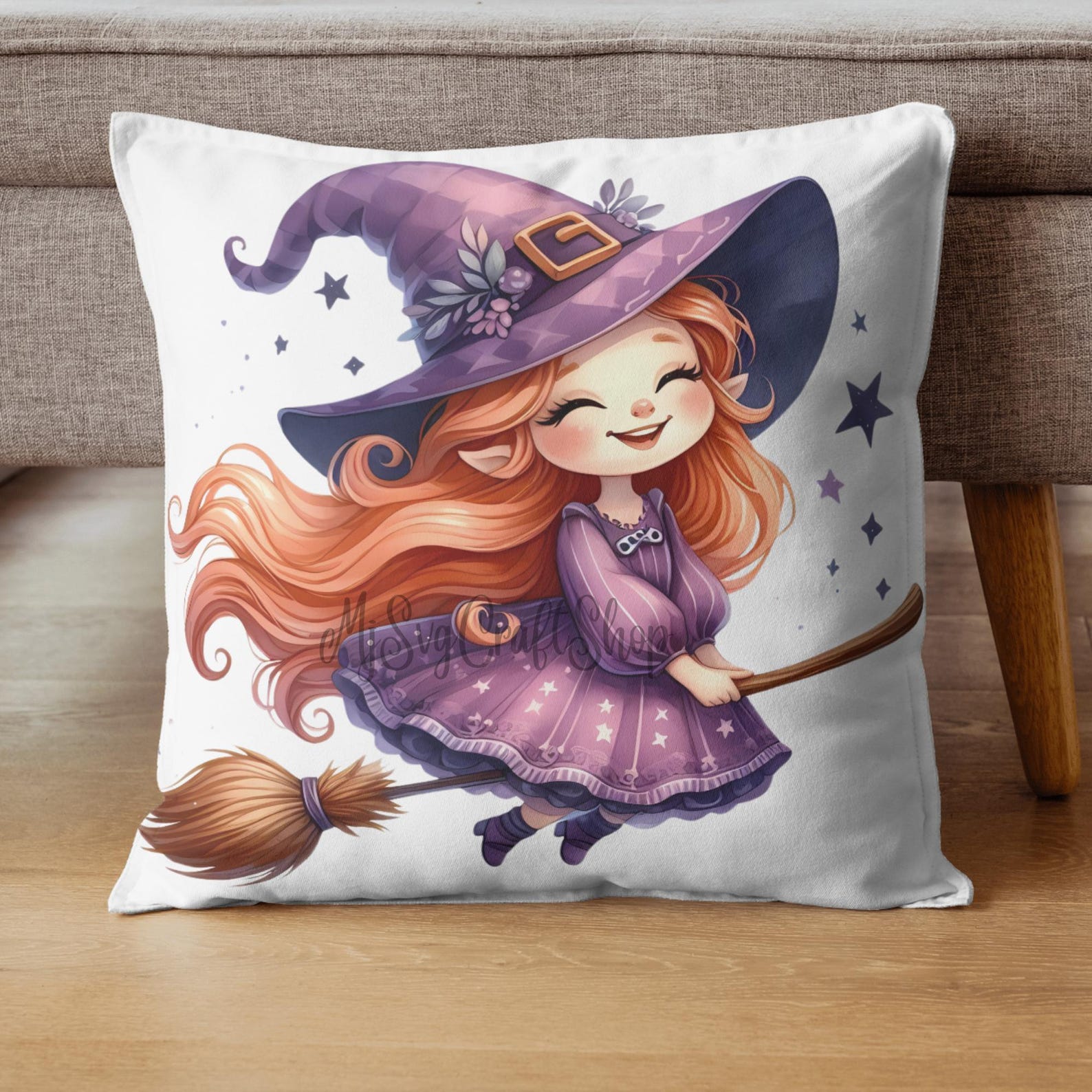 Cute Witchy Girl Clipart Bundle of 15,enchanting Halloween Girl ...