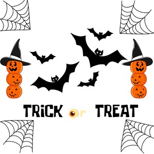Halloween Trick or Treat Web Pumpkin Svg Printable File Cricut Download ...